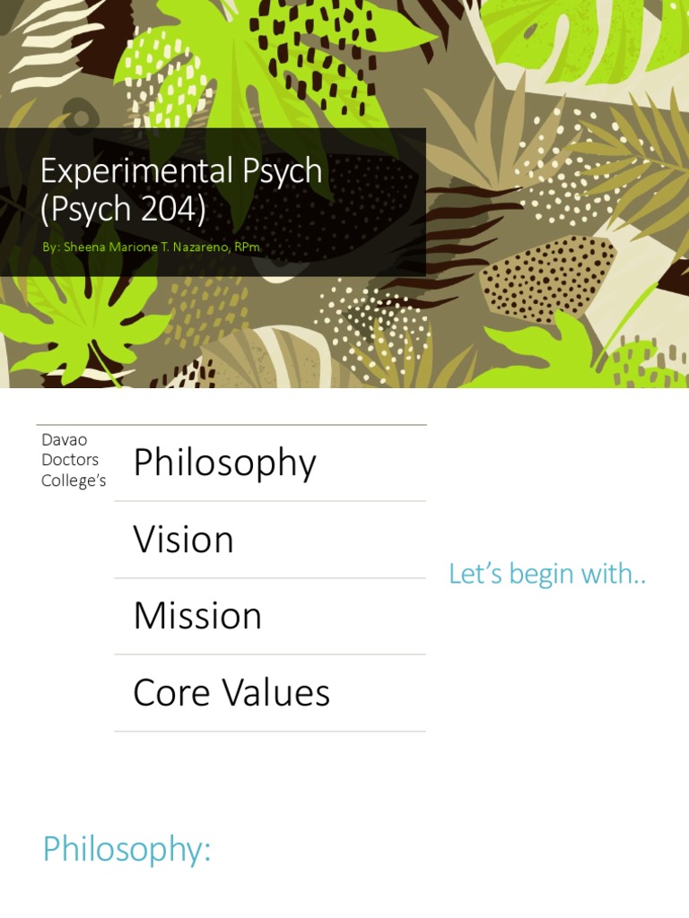 Introduction Psych-204 | PDF | Psychology | Experiment
