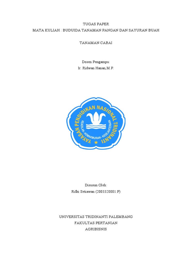 Tugas Paper Tan Pang | PDF