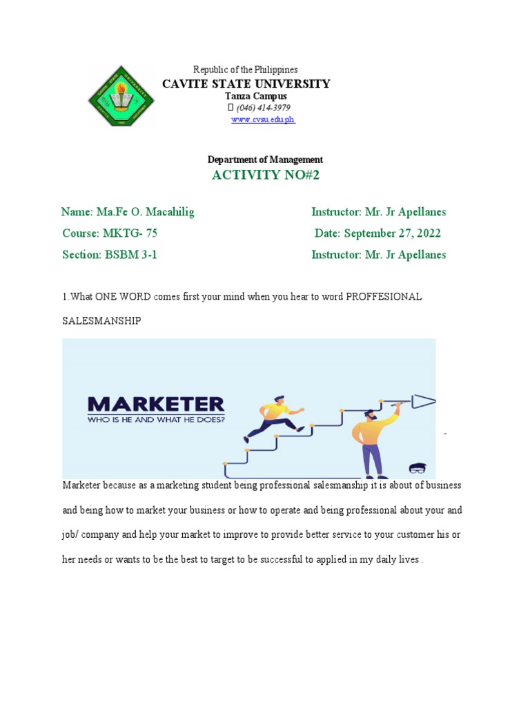 Activity 3 BMGT 27 - Macahilig - BSBM 2 2 2 | PDF