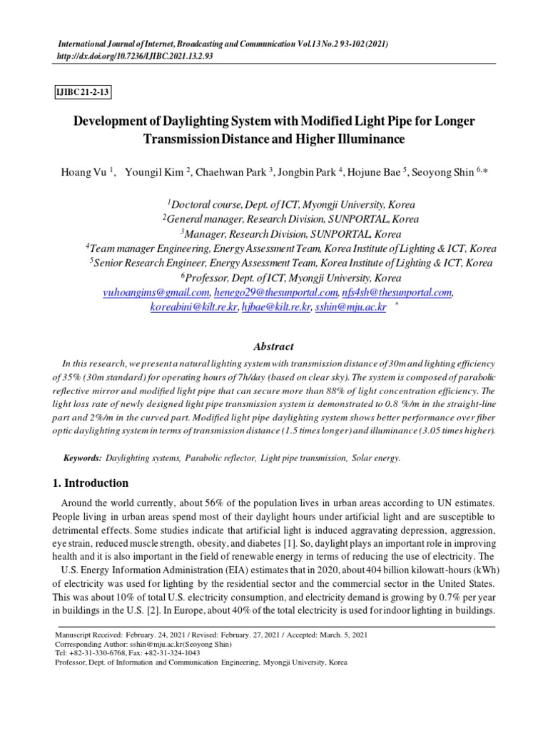 Advanced Daylighting System Design | PDF | Mirror | Lighting