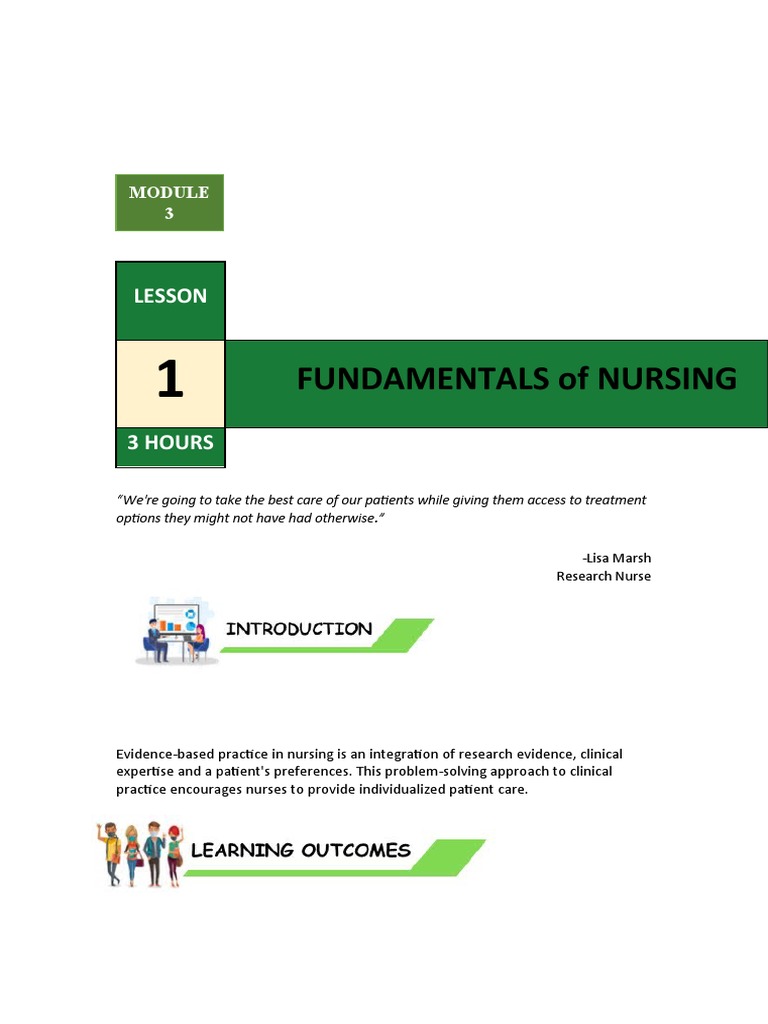 ZERRUDO Funda-Endterm-Lesson-1-For-Students | PDF | Nursing | Evidence ...