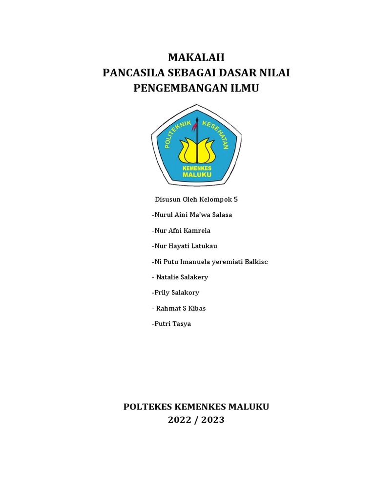 Makalah Pancasila Sebagai Dasar Nilai Pengembangan Ilmu | PDF