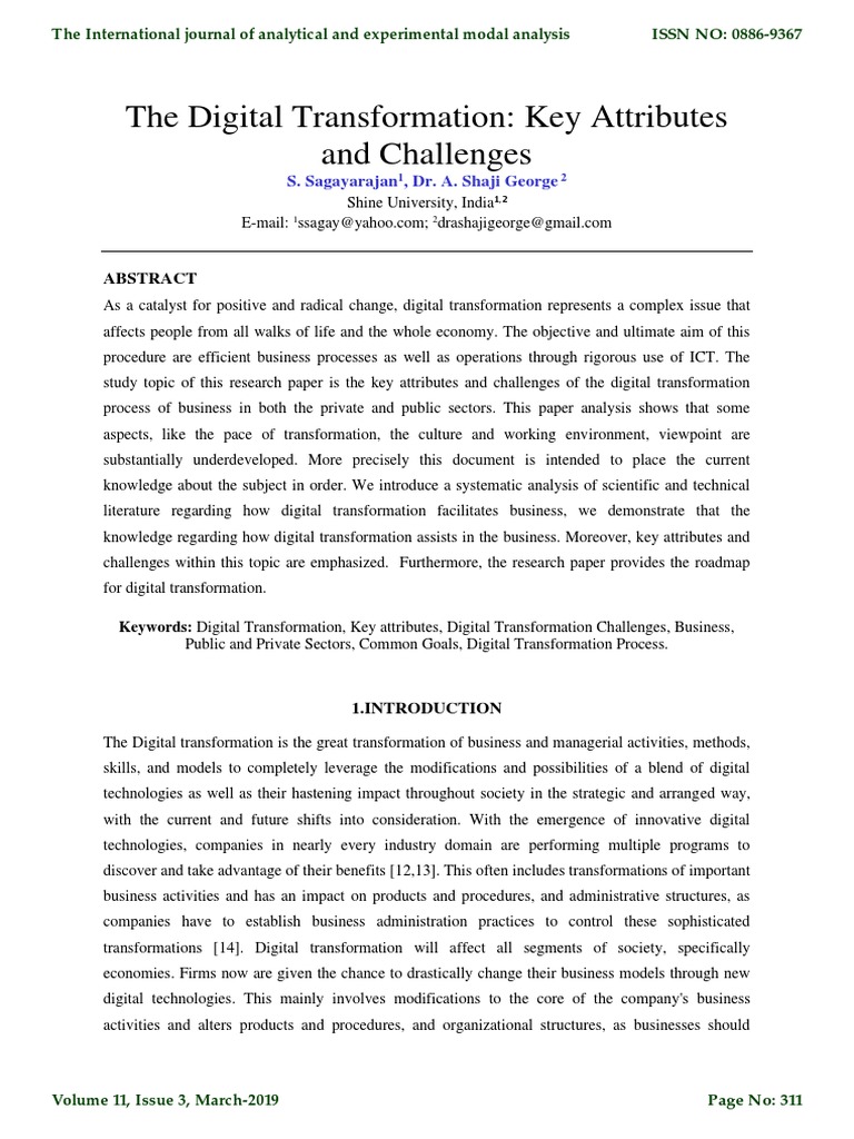 The Digital Transformation Key Attribute | PDF | Leadership | Innovation