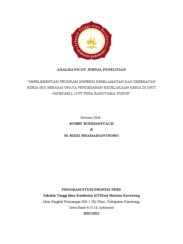 Picot Jurnal Penelitian - Robby Dan Rizki | PDF
