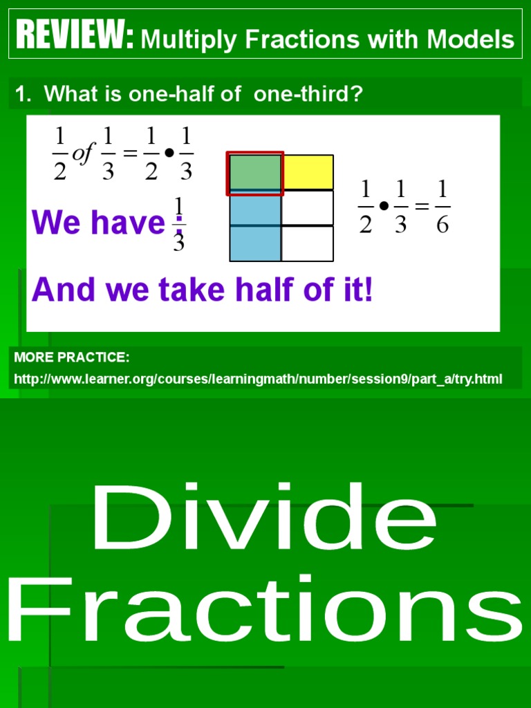 Dividing Fractions Using Models | PDF | Language Arts & Discipline ...