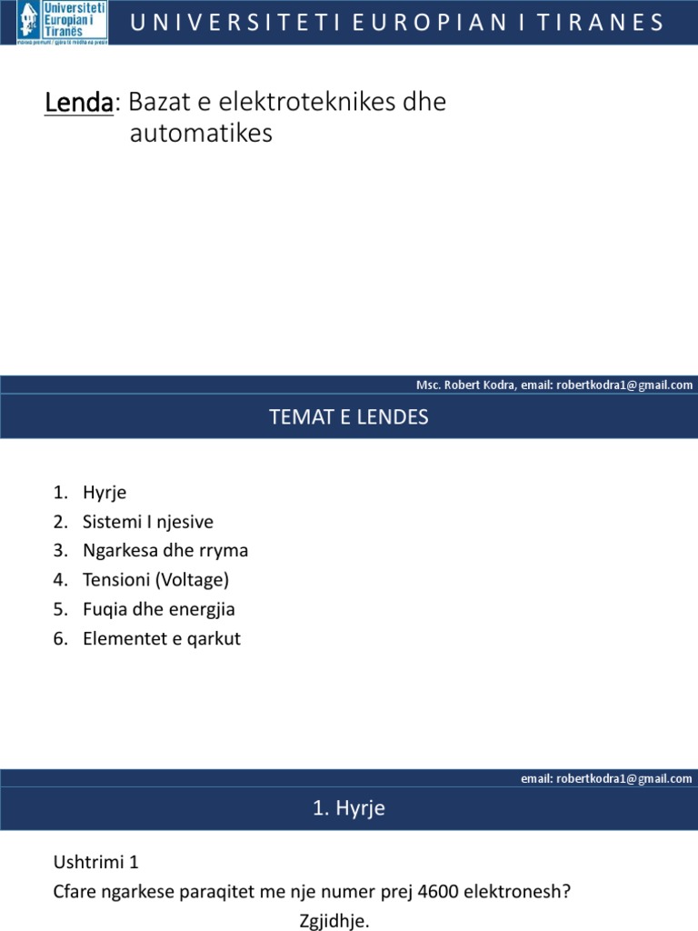 Kapitulli 1, Hyrje - Seminar | PDF