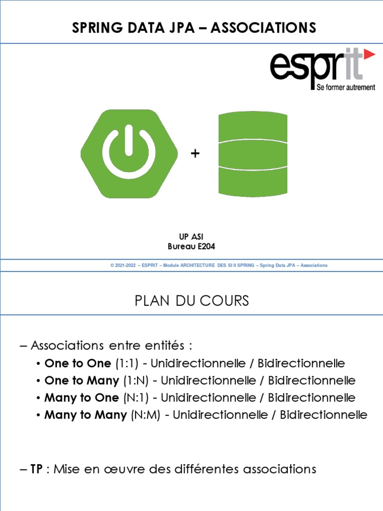 6 - Spring Data JPA - Associations | PDF | Informatique