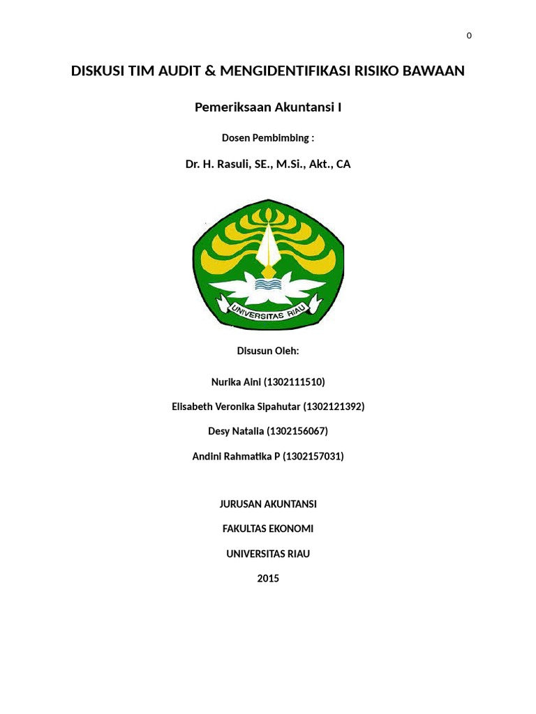 Makalah Audit Kel 10 | PDF | Bisnis