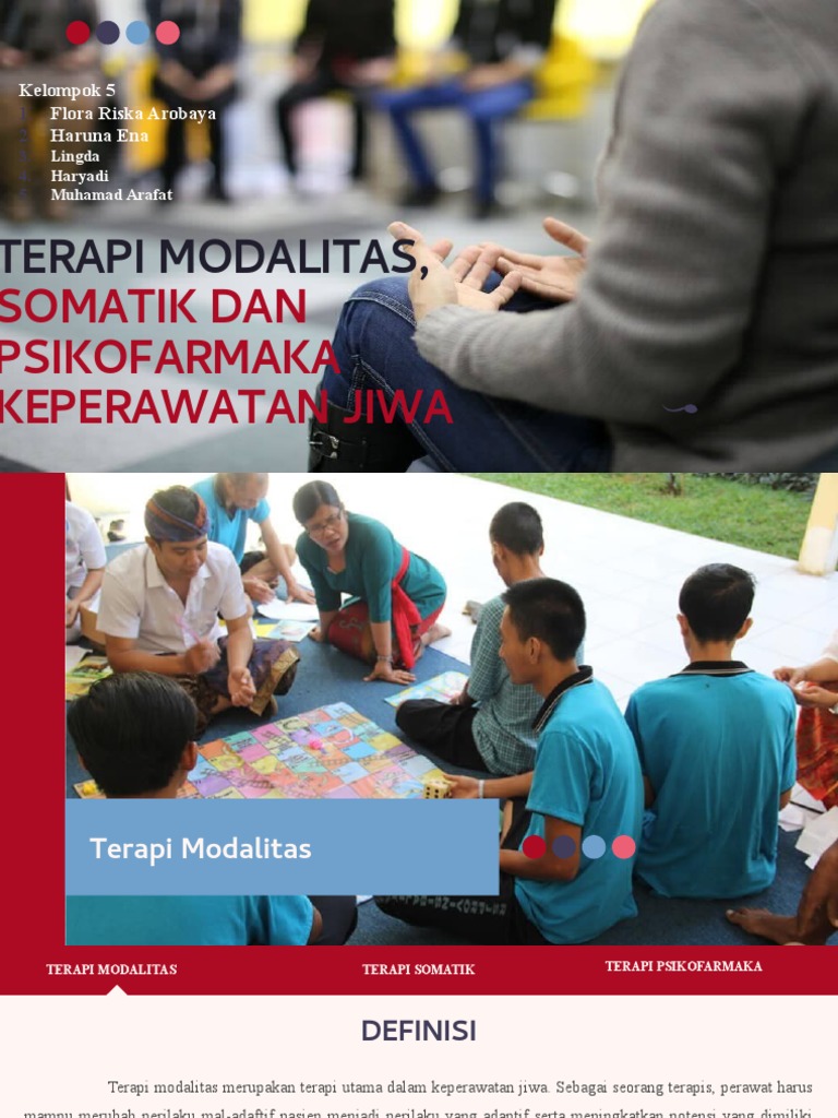 Kelompok 5, Terapi Modalitas, Somatik, Psikofarmaka | PDF | Karier & Perkembangan | Pengembangan ...