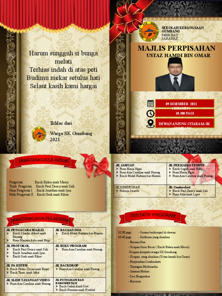 Buku Program Perpisahan Ustaz Hamdi Bin Omar | PDF