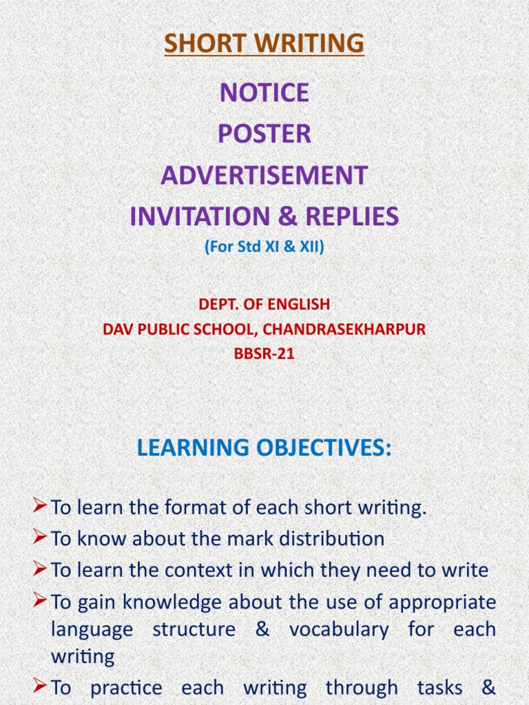 Writing Notices, Posters, and Advertisements | PDF | Advertising | Poster