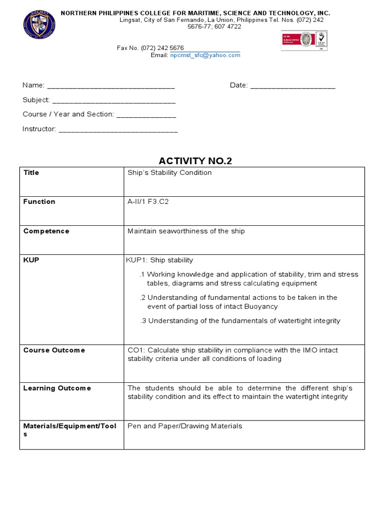 Seam 2 Activity 2 Midterm | PDF | Force | Buoyancy