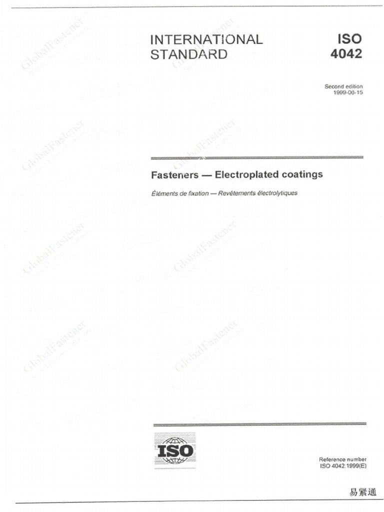 Din en Iso 4042 | PDF