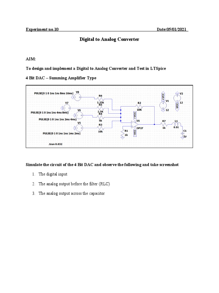 EEE Experiment 10 | PDF