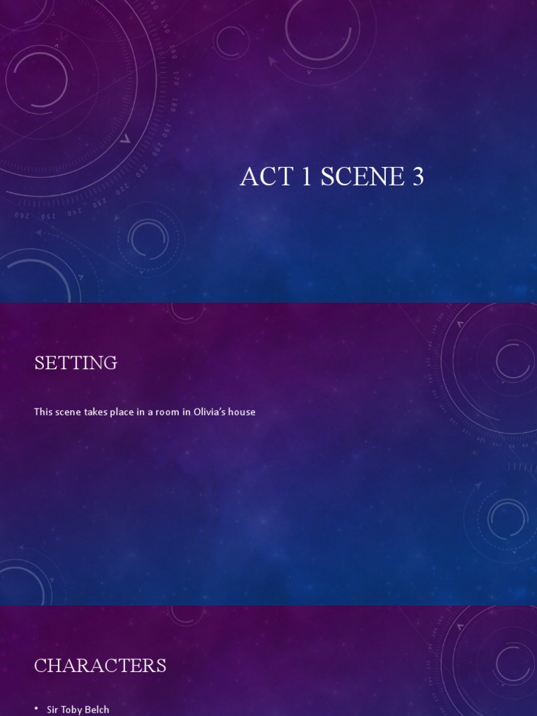 Act 1 Scene 3 | PDF | Twelfth Night