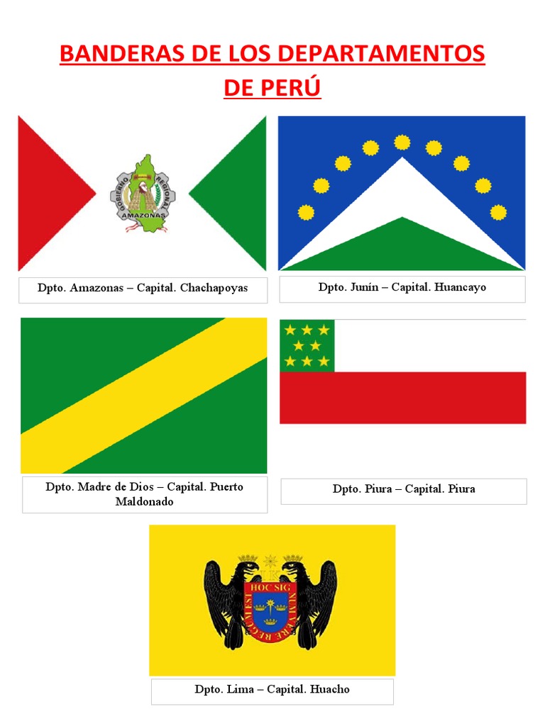 Banderas de los Departamentos del Perú | PDF