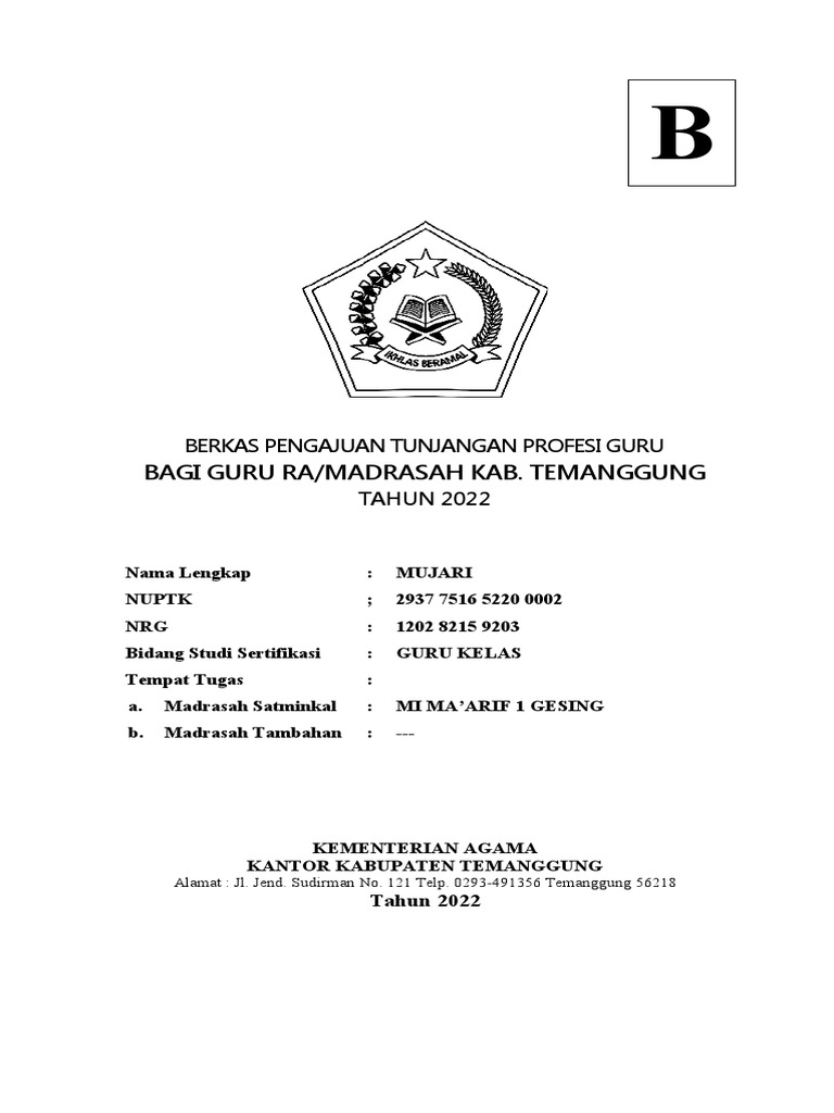 Berkas TPG 2022 B | PDF