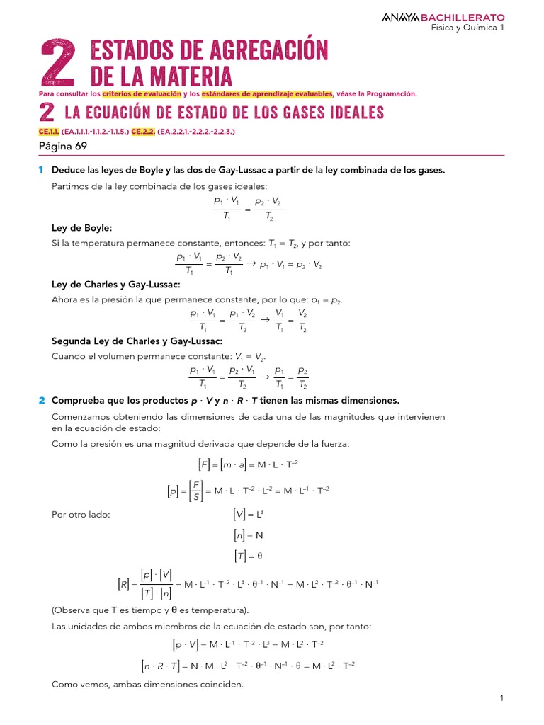 Unidad 2 Estados de Agregacion | PDF | Concentración | Gases