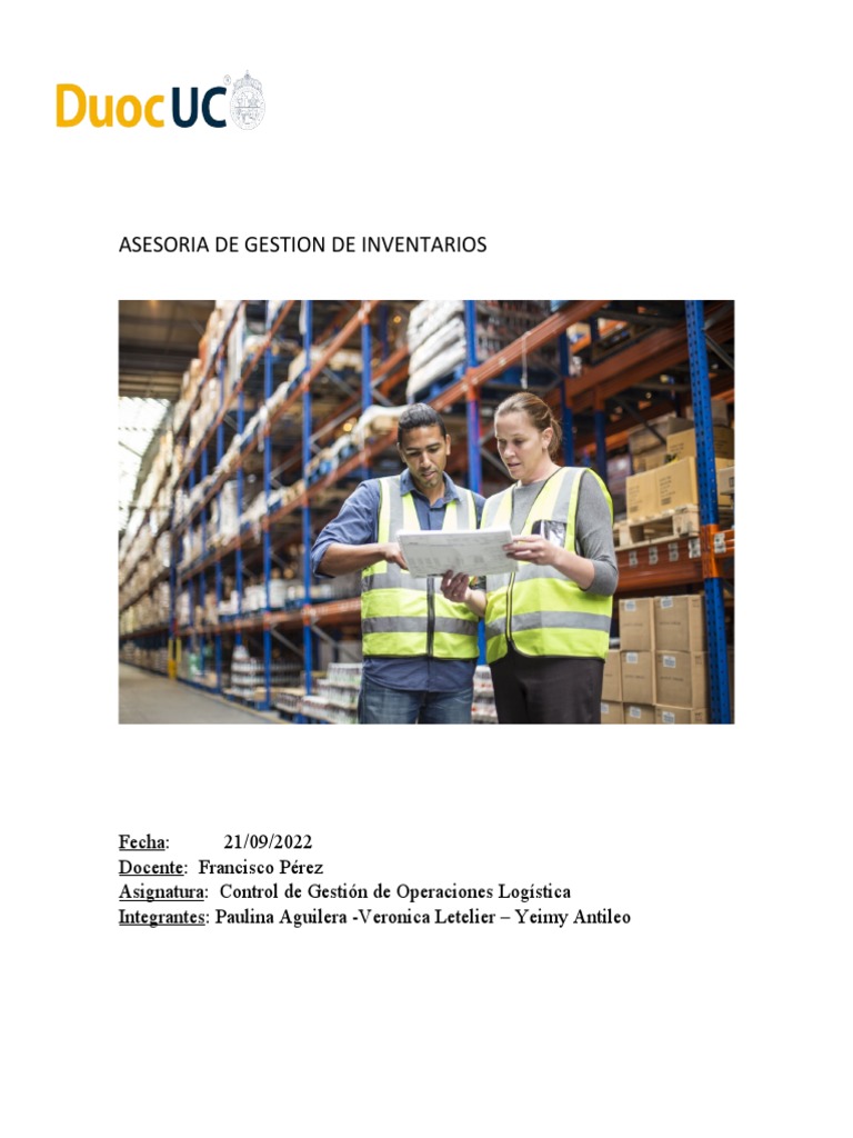 Encargo de Gestion de Inventario | PDF | Inventario | Transporte