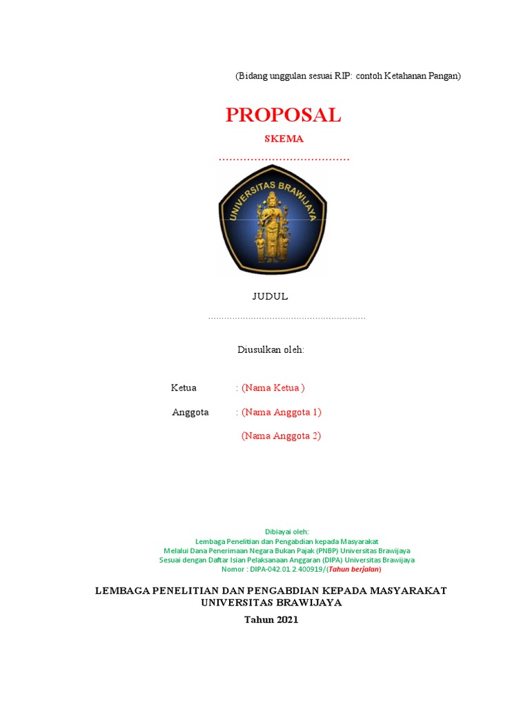 Template Proposal Penelitian | PDF