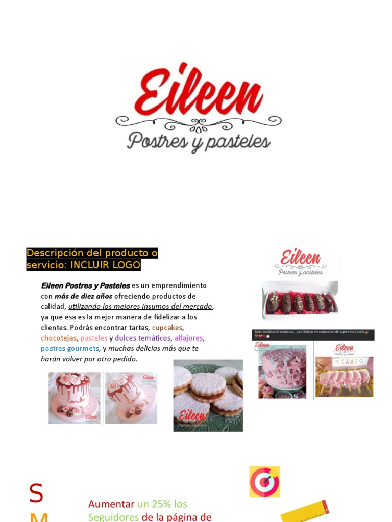Logo para Eileen Postres y Pasteles | PDF