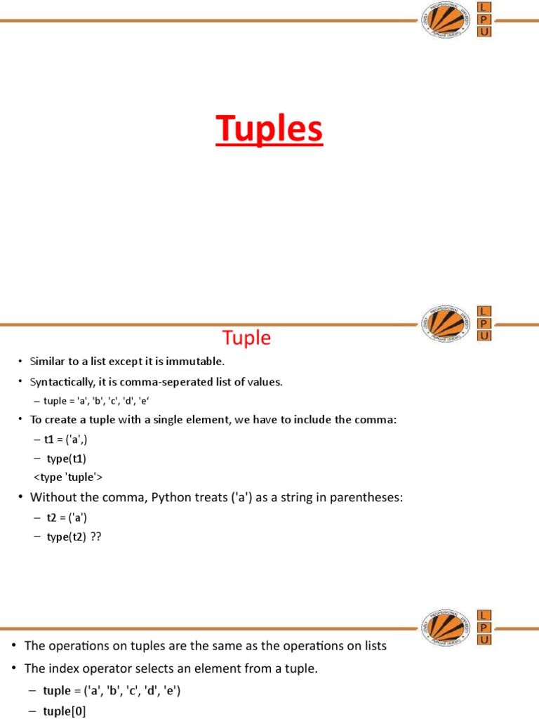 Tuple | PDF | Mathematical Logic | Computing