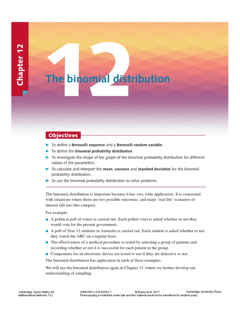 Chapter 12 | PDF | Probability Distribution | Variance