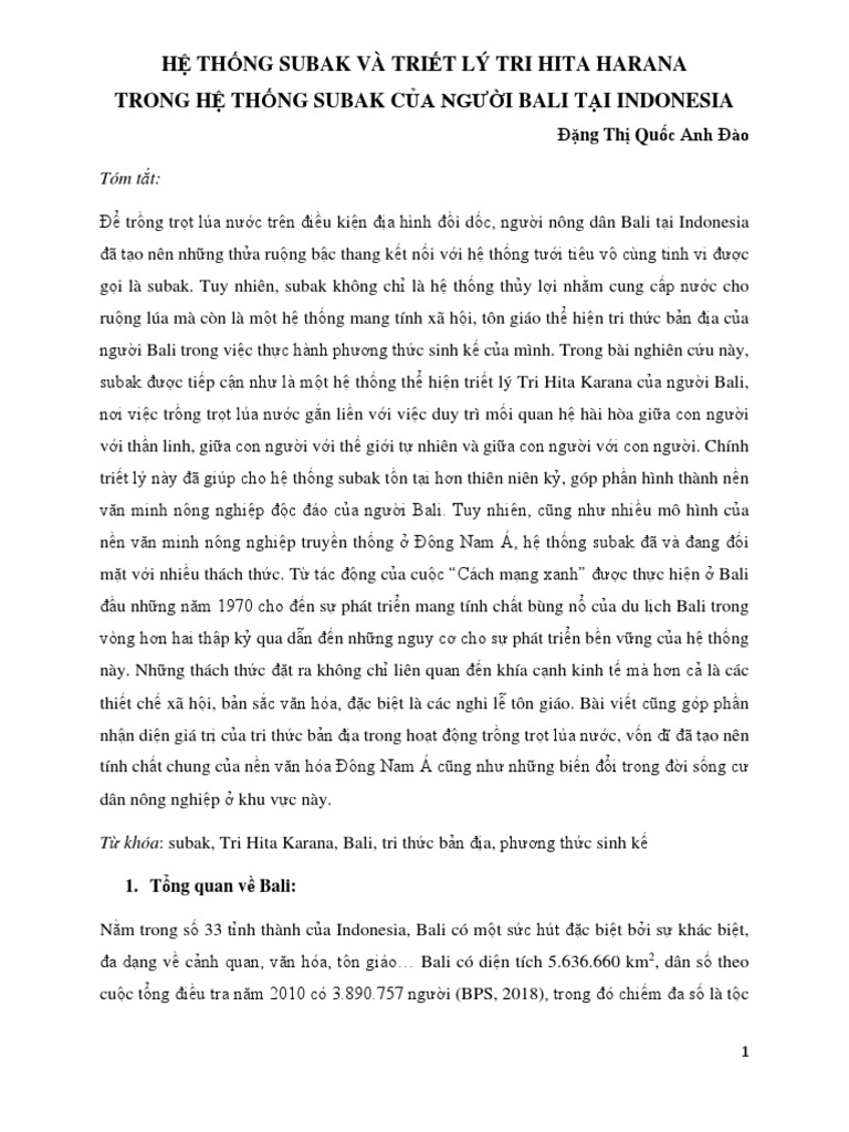 Subak | PDF
