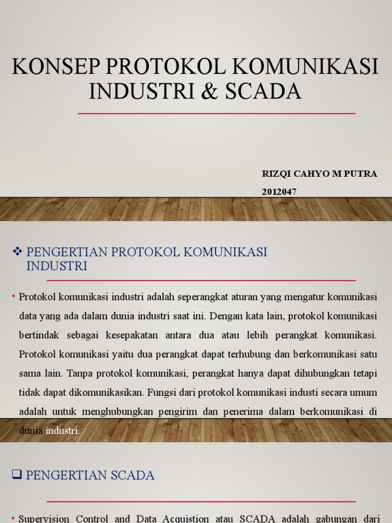 Konsep Protokol Komunikasi Industri & Scada | PDF