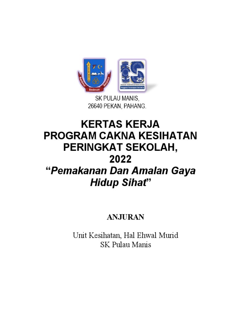Kertas Kerja Program Kesihatan | PDF