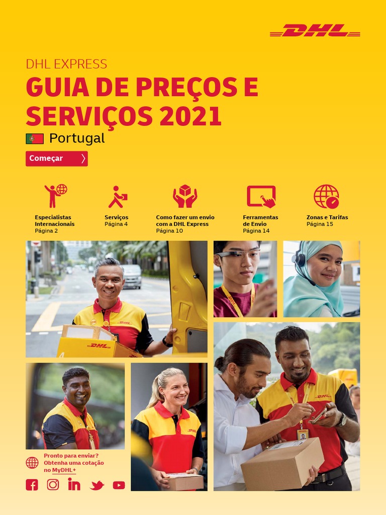 Guia de Preços e Serviços DHL 2021 | PDF | E-commerce | Impostos