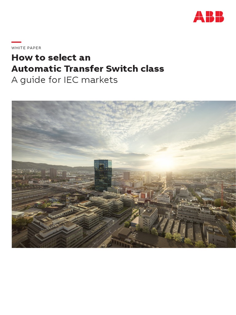 ATS White Paper - 1SCC303022C0201 - 20-09 | PDF | Switch | Power Supply