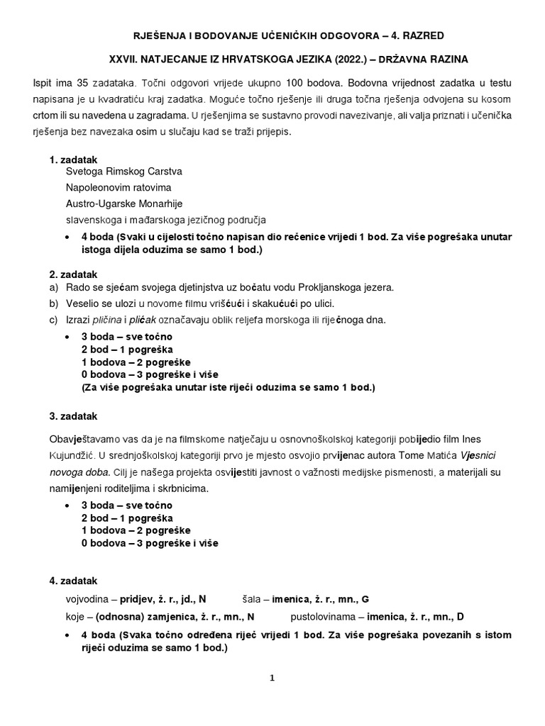 Rjesenja 4 Drzavno Konacna 2022 | PDF