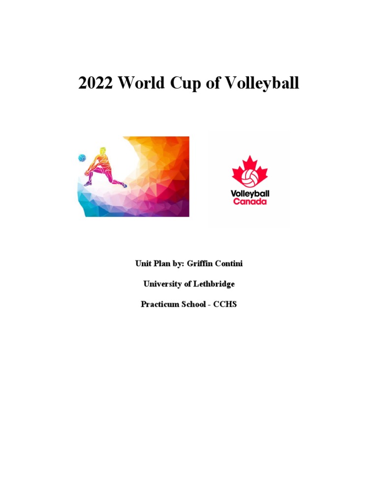 Volleyball Unit Plan Guide | PDF | Motivational | Motivation