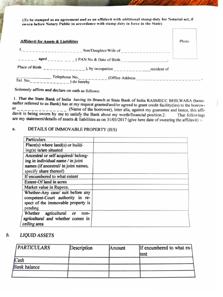 Affidavit Sbi | PDF