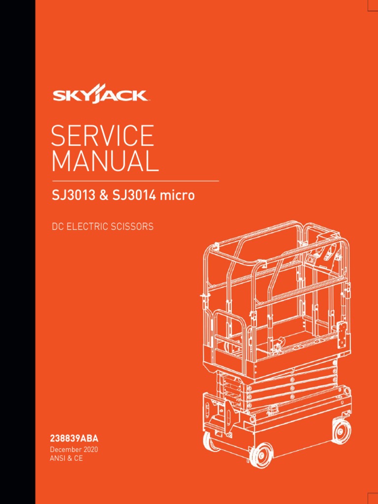 Skyjack SJ3014 | PDF | Manufactured Goods | Mechanical Engineering