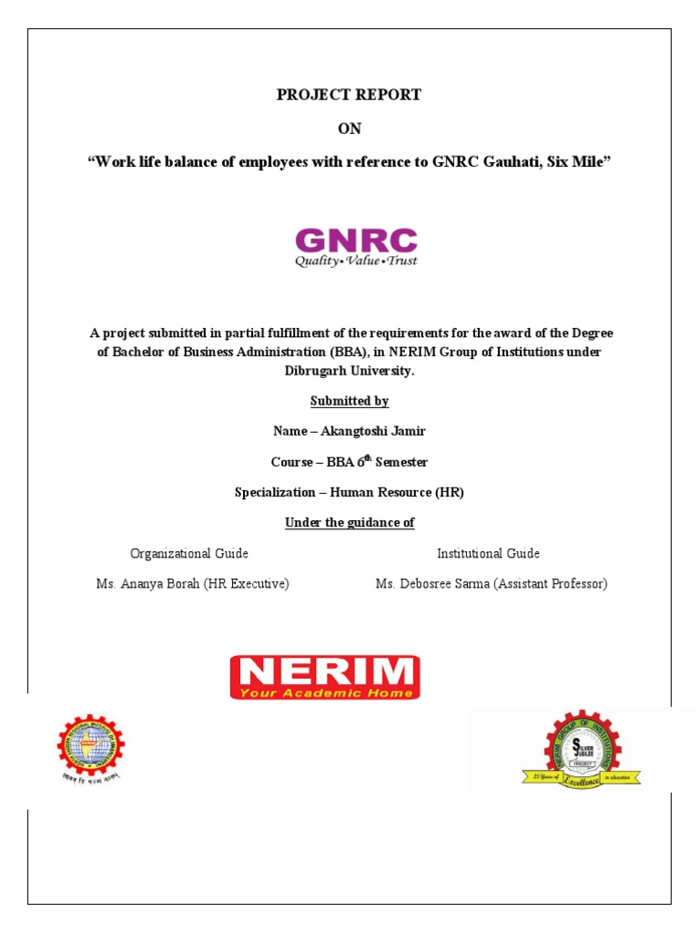 BBA Project (6th Sem) | PDF | Healthcare Industry | Occupational Stress