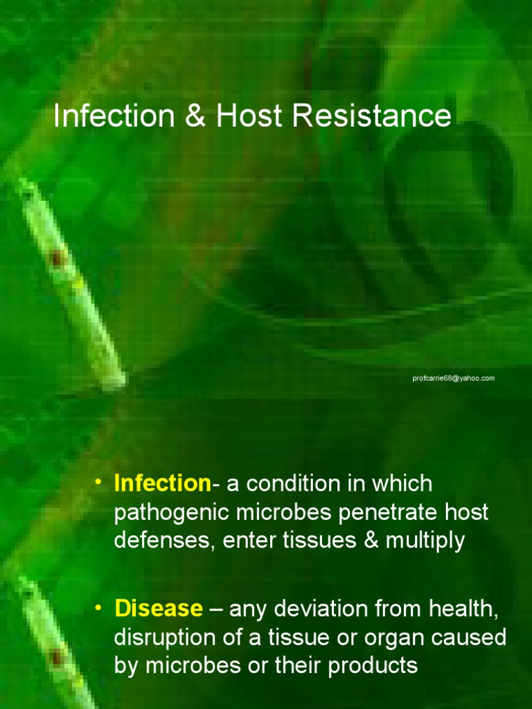 Infection & Host Resistance | PDF | Infection | Microbiota