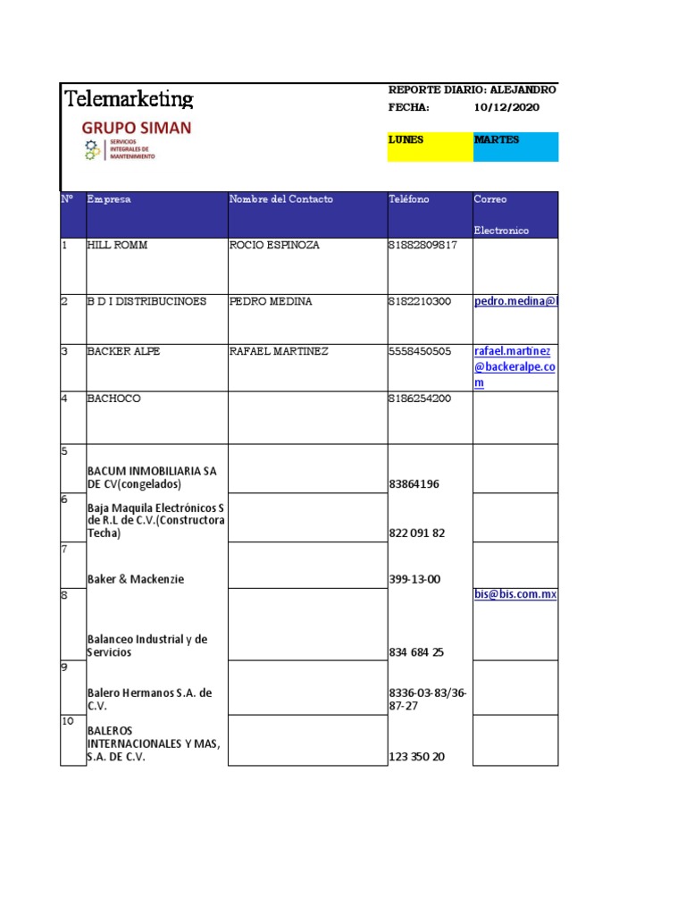 Reporte de Llamada 16102020 | PDF | Telefonía