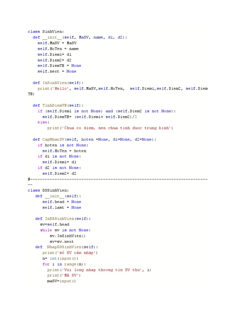 QLSV - Linked List. Python-G I SV | PDF | Career & Growth | Computers