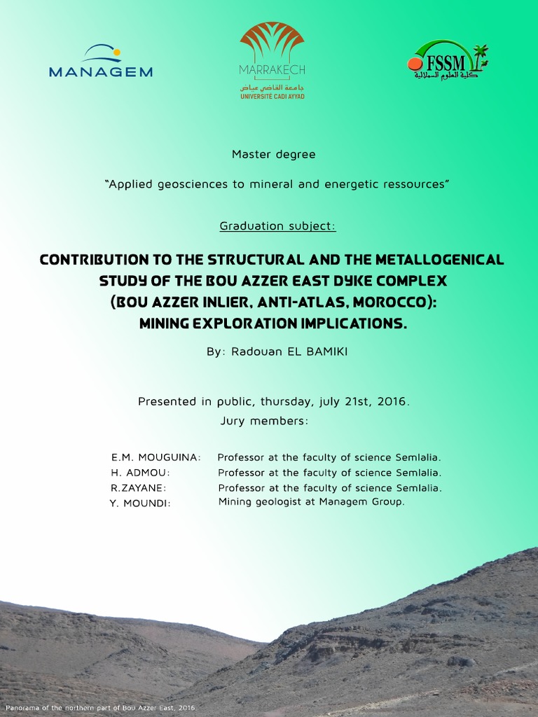 Bou Azzer East Dyke Swarm (EL BAMIKI) - Copie | PDF | Geology | Earth Sciences