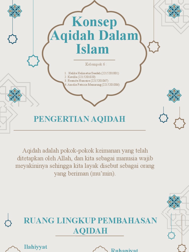 Konsep Aqidah dan Ruhaniyat dalam Islam | PDF | Filsafat