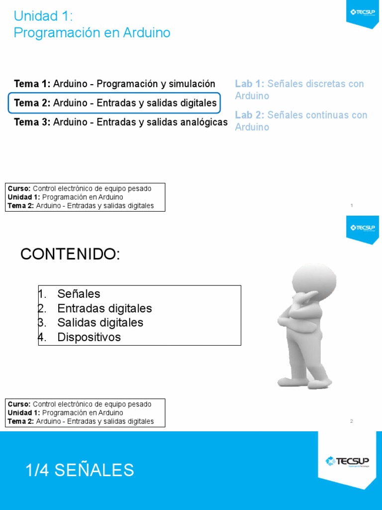 T2 - Arduino - Entradas y Salidas Digitales | PDF | Electrónica | Arduino