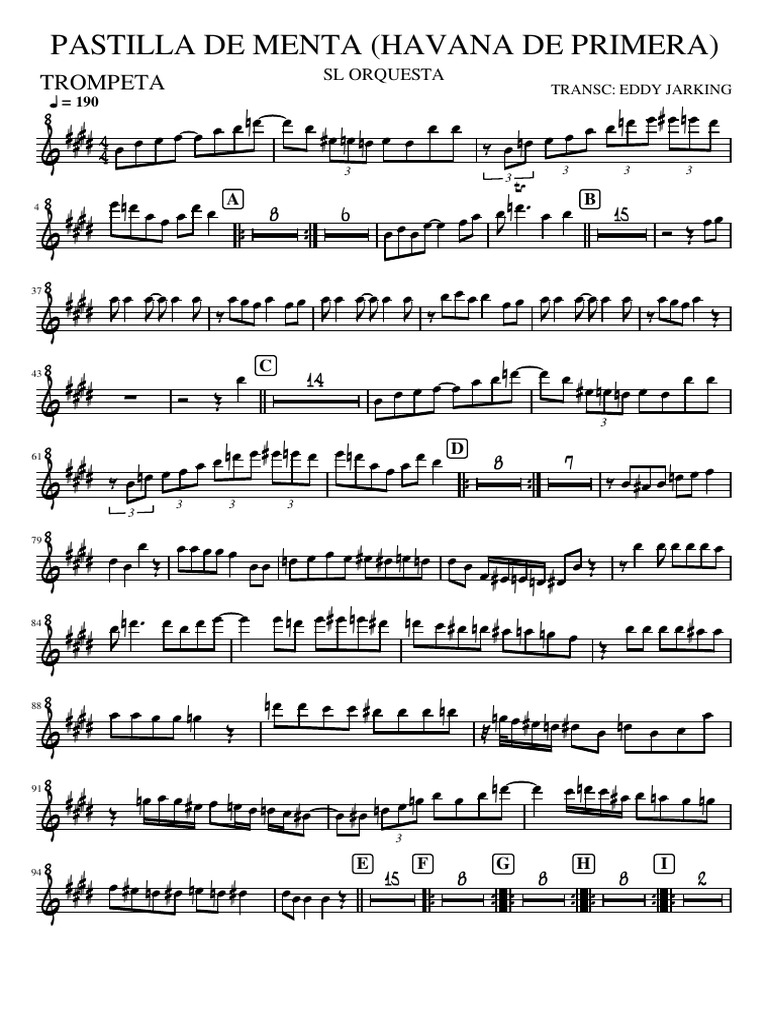 Pastilla de Menta Trompeta 1 | PDF