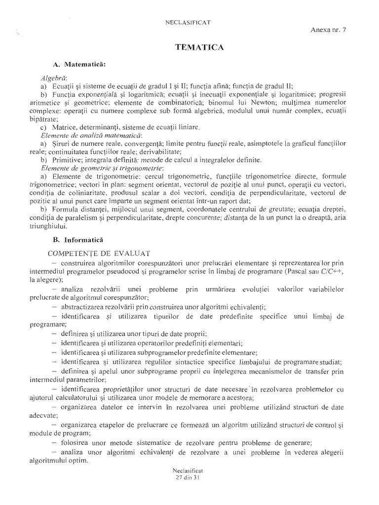 Tematica Bibliografia Licenta 2022 | PDF