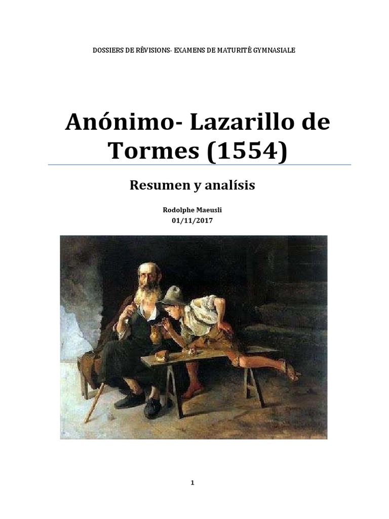 Análisis de "Lazarillo de Tormes" | PDF | Novelas | Héroe