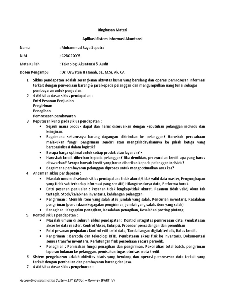Muhammad Bayu Saputra - C2D022005 TAA Tgs Individu 03 | PDF
