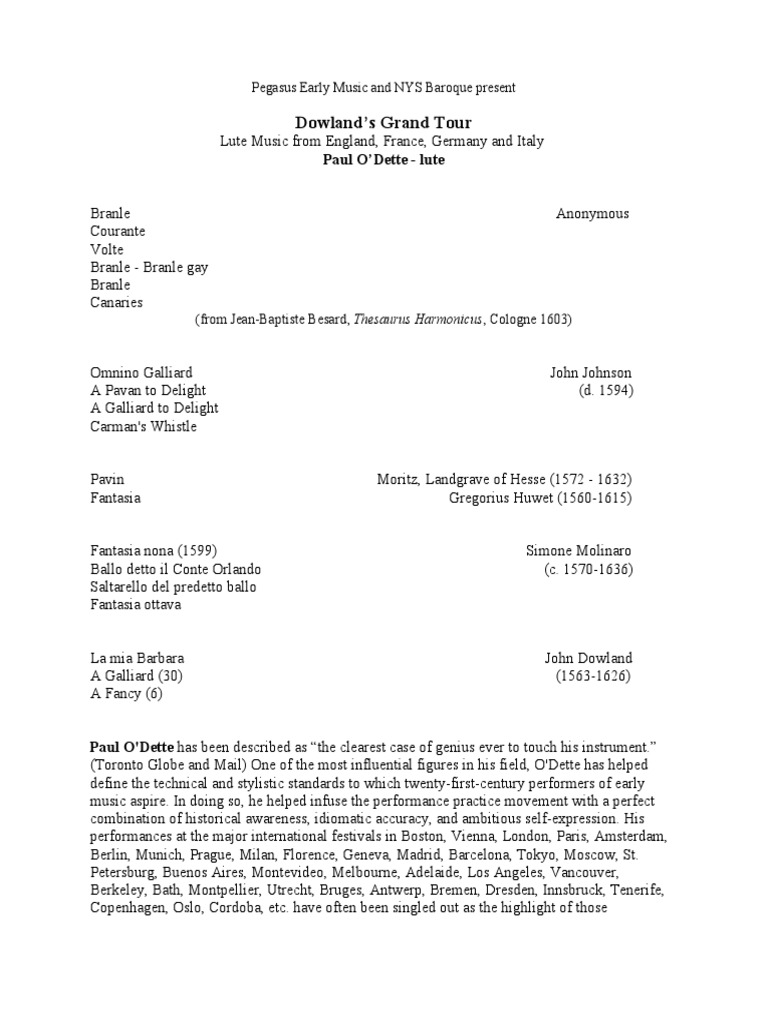 ODette 2020 | PDF | Baroque Music | Performing Arts