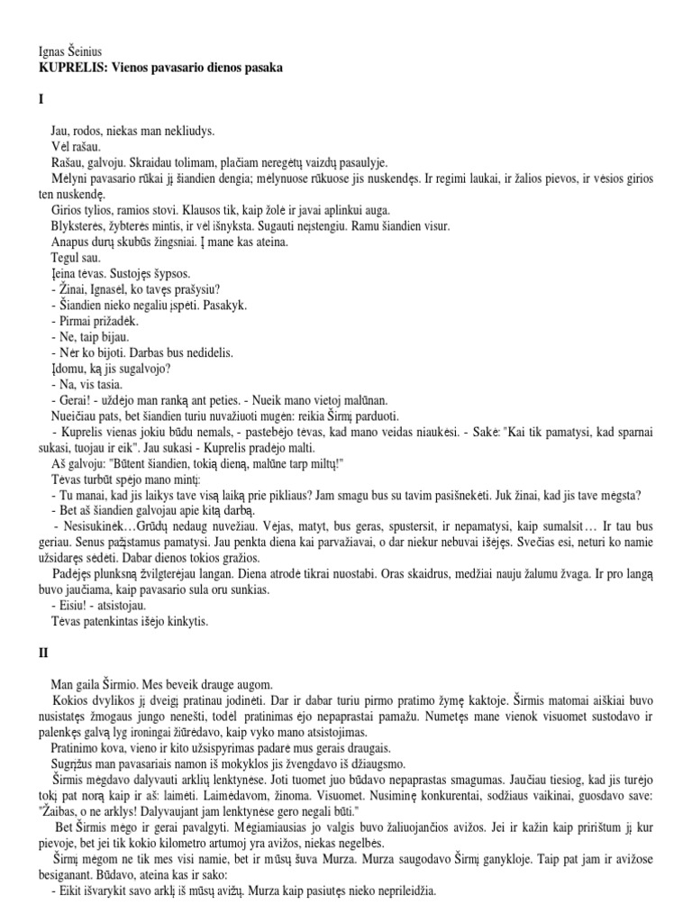 Ignas Seinius Kuprelis | PDF