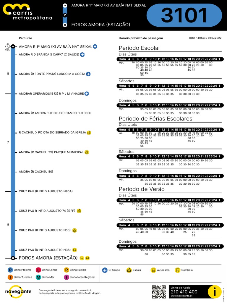 Horários Seixal | Download grátis PDF | Transporte